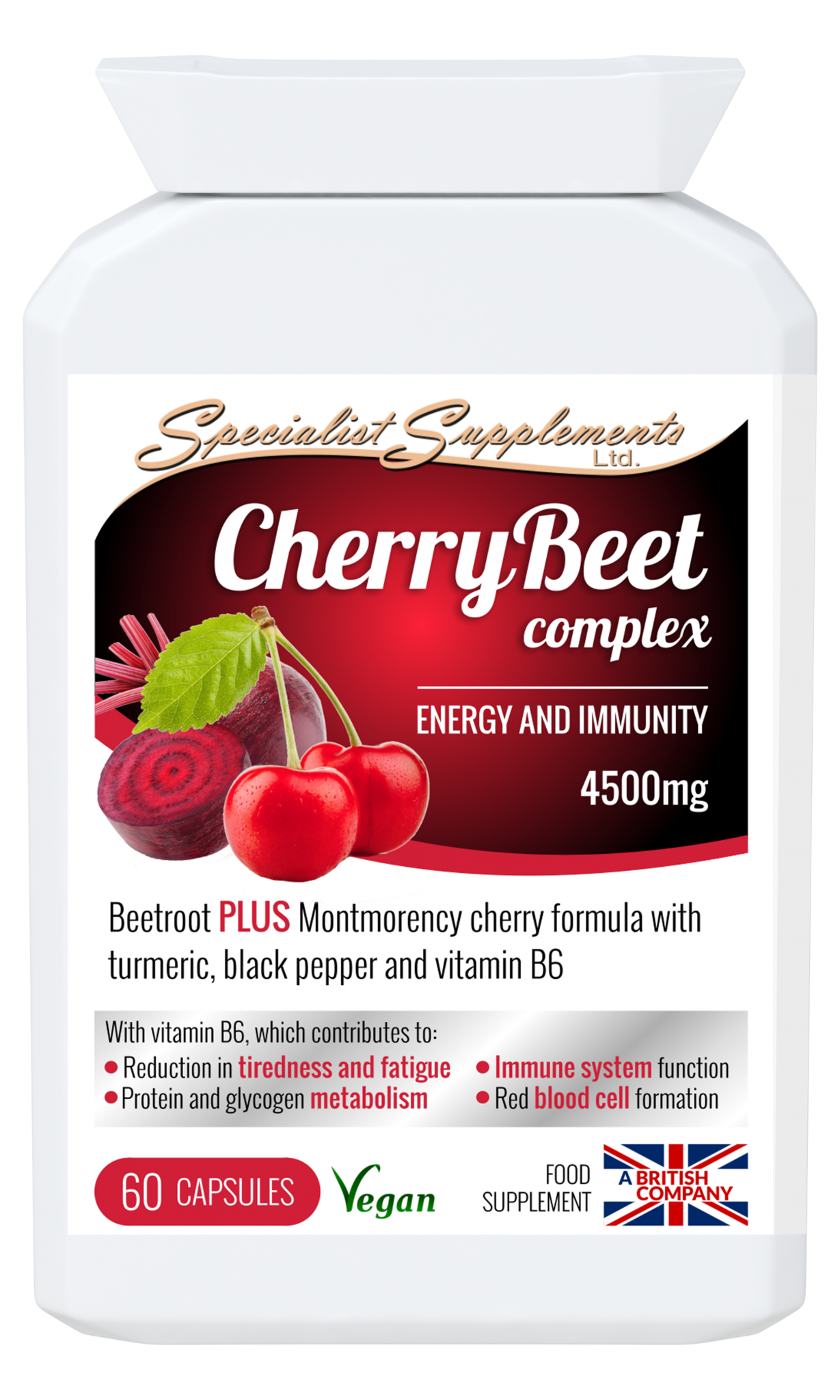 Own label cherry and beetroot caps | Own Label Products